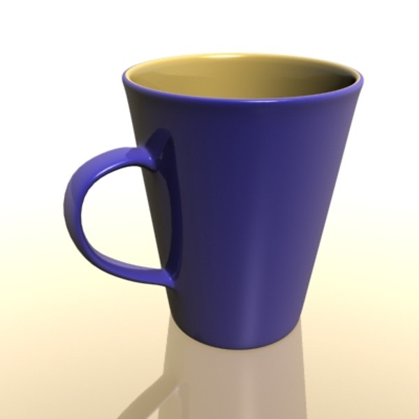 cups mug 3d model
