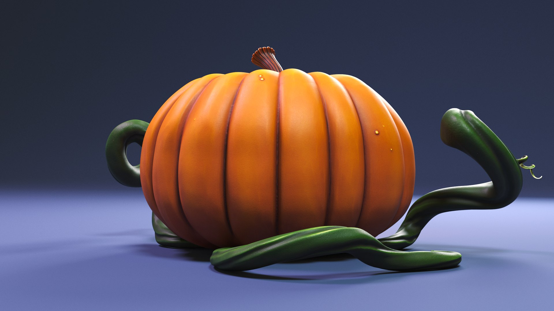 Stylized Halloween Pumpkin 3D - TurboSquid 1559023