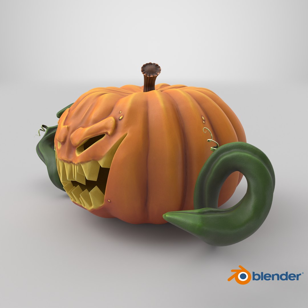 Stylized Halloween Pumpkin 3D - TurboSquid 1559023