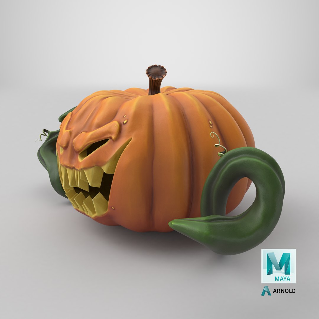 Stylized Halloween Pumpkin 3D - TurboSquid 1559023