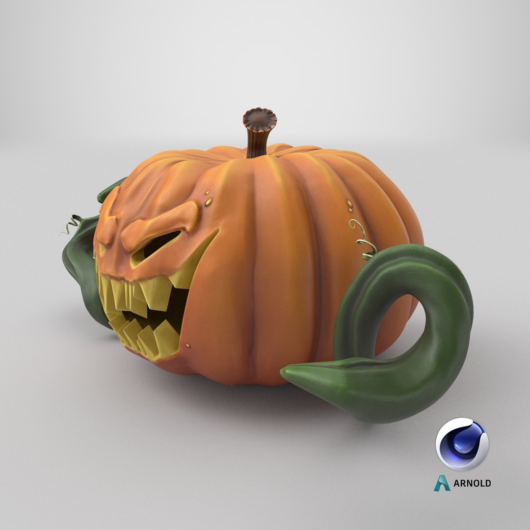 Stylized Halloween Pumpkin 3D - TurboSquid 1559023