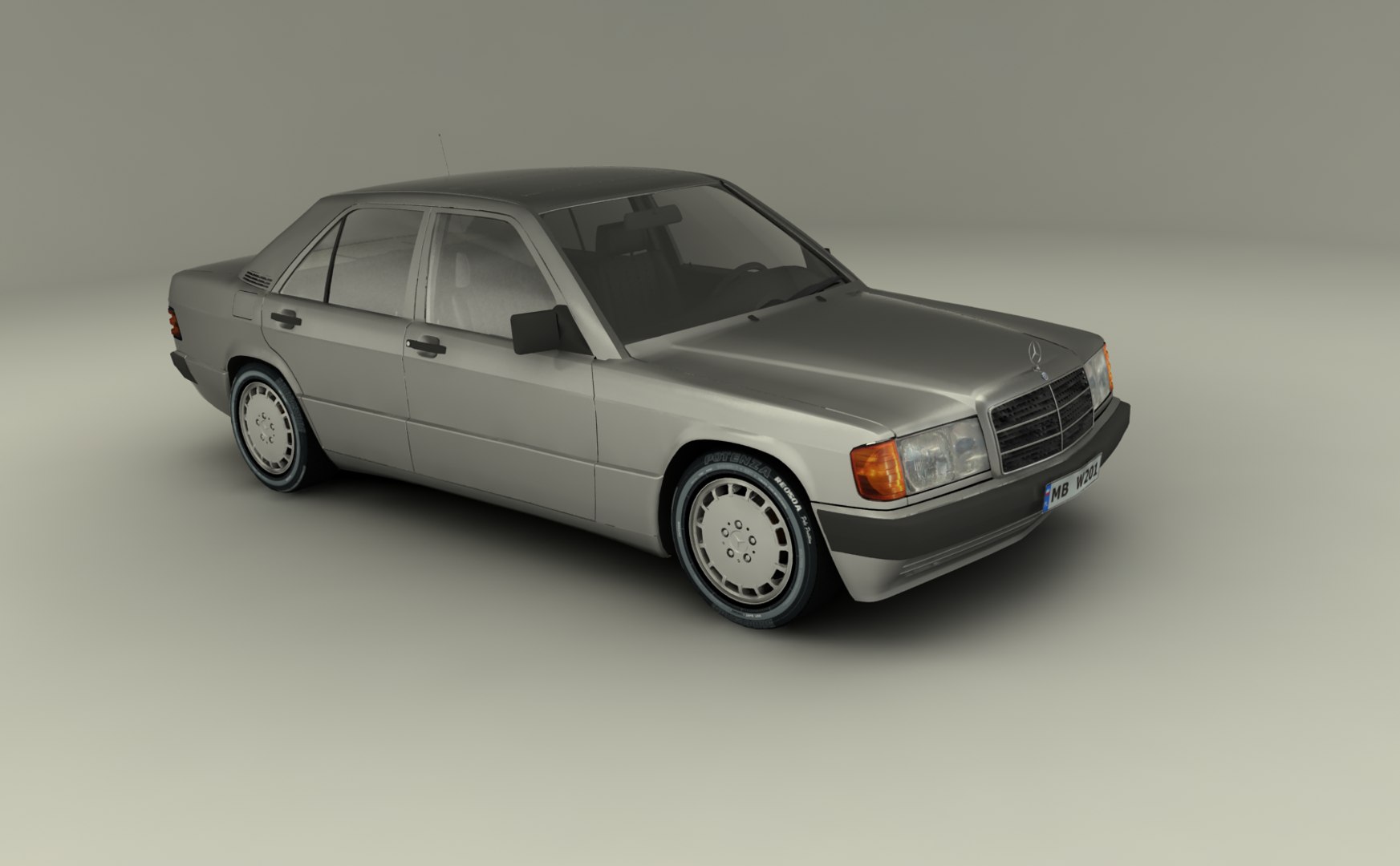 Mercedes-benz Interior Engine 3d Model