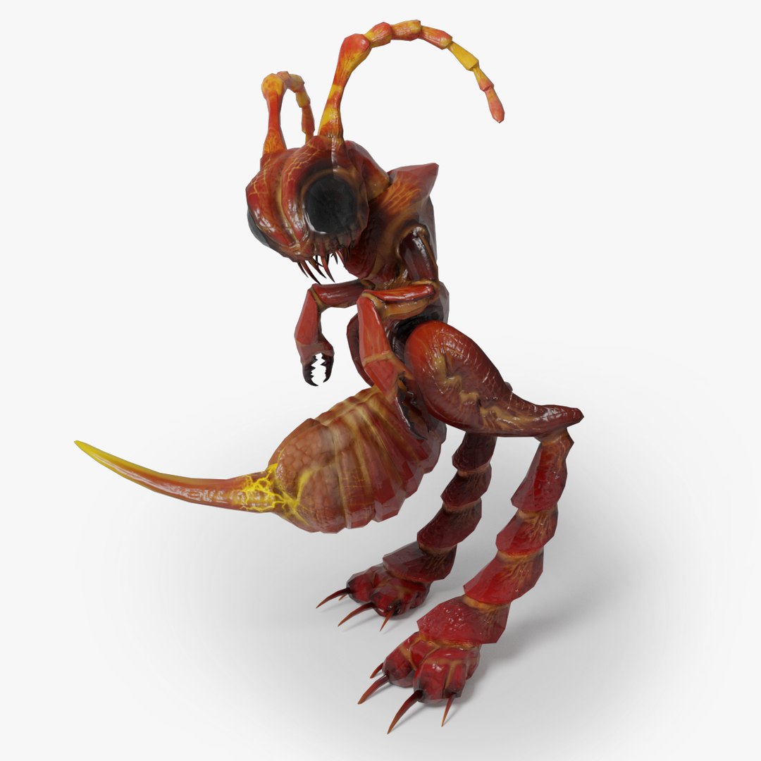 3D ant monster rigged ready - TurboSquid 1659933