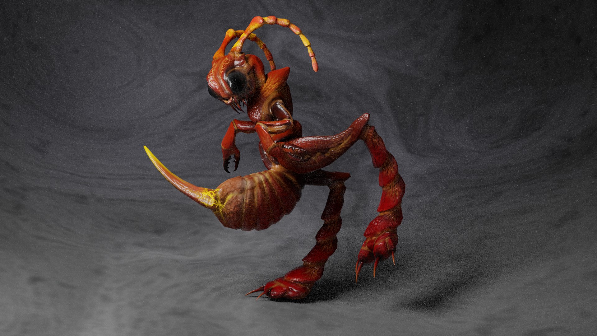 3D ant monster rigged ready - TurboSquid 1659933