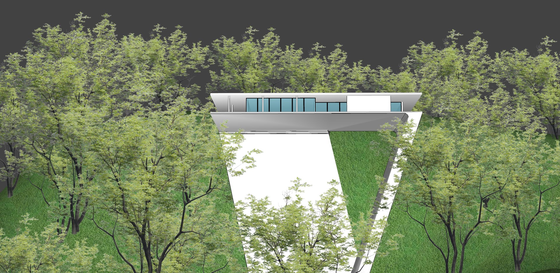 3D Model Of Series Combination Of Modern Art Buildings Cultural Venues ...