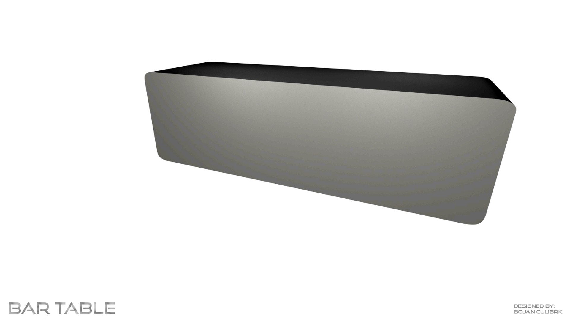 Bar Table Set 3d Obj