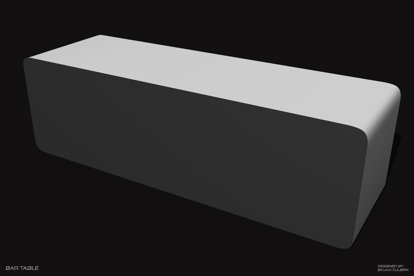 Bar Table Set 3d Obj