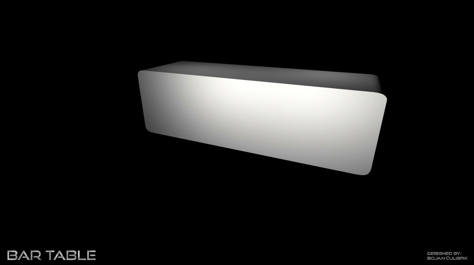 Bar Table Set 3d Obj