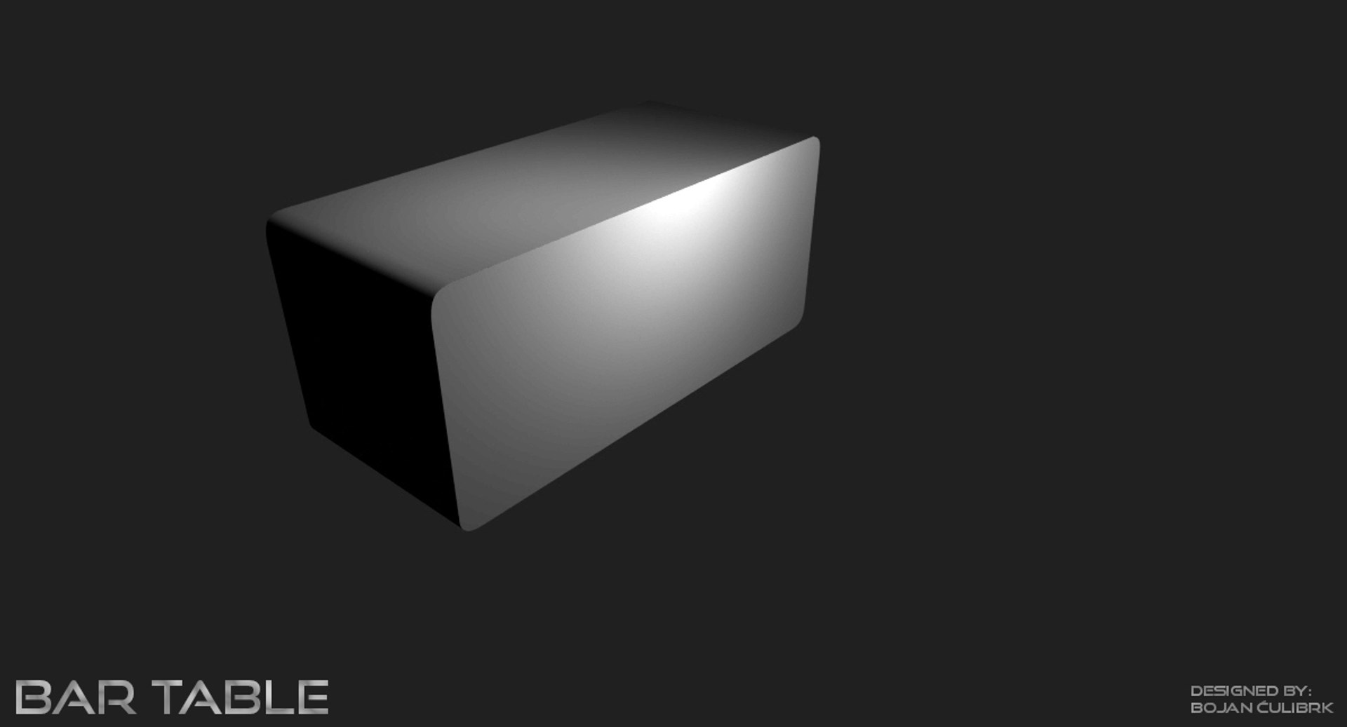 Bar Table Set 3d Obj