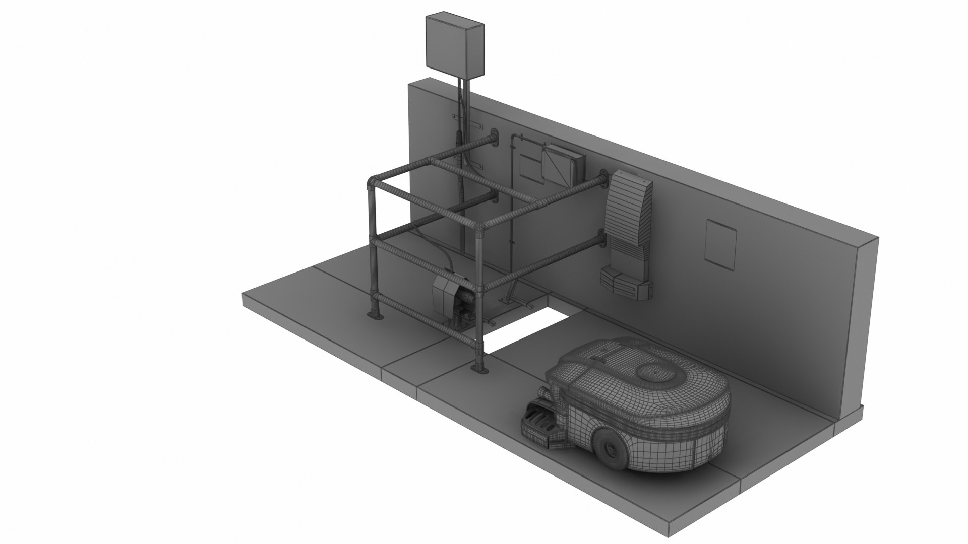 3D model Cow Farm Barn Cleaner Robot - TurboSquid 2008929