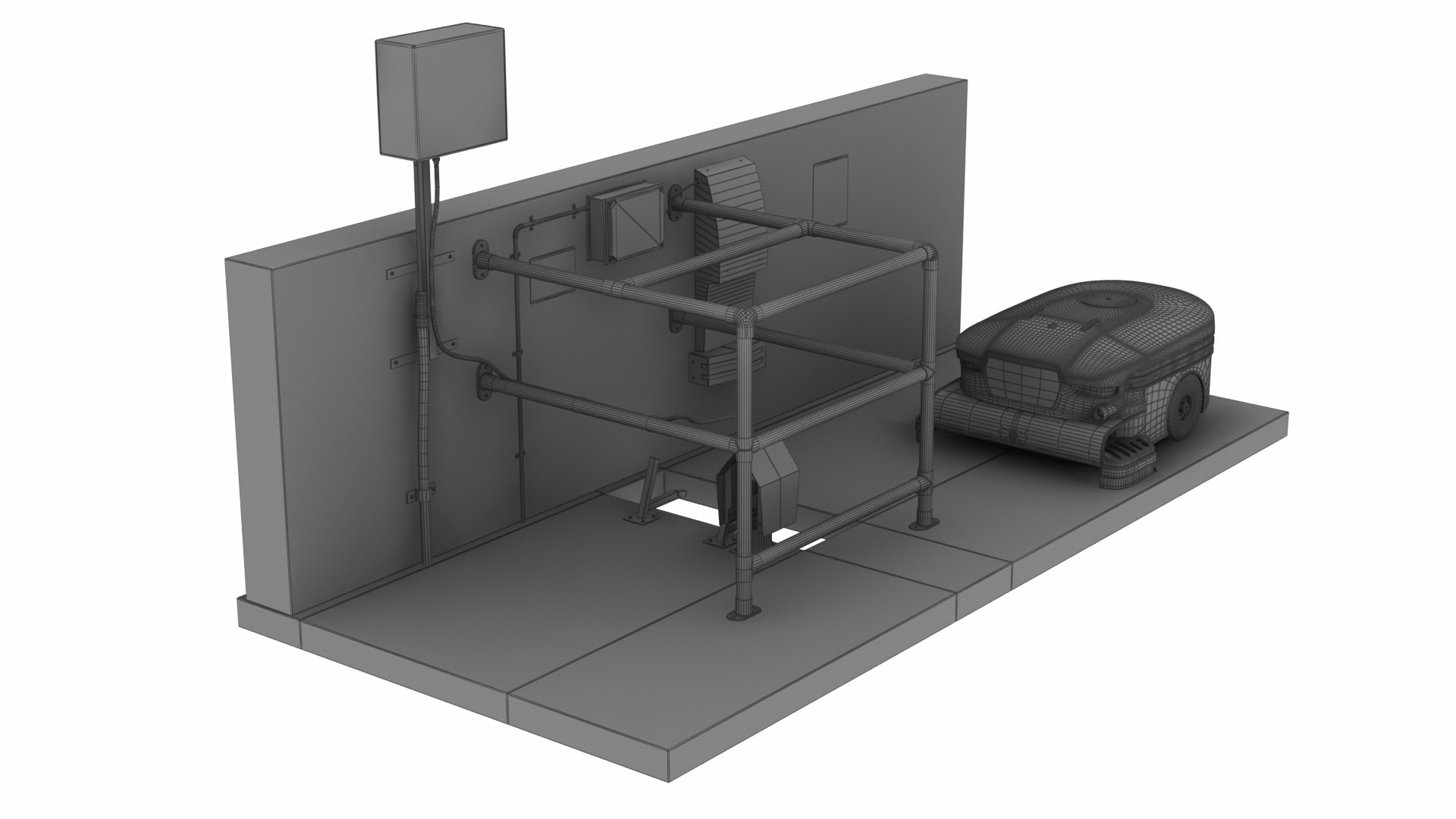 3D model Cow Farm Barn Cleaner Robot - TurboSquid 2008929