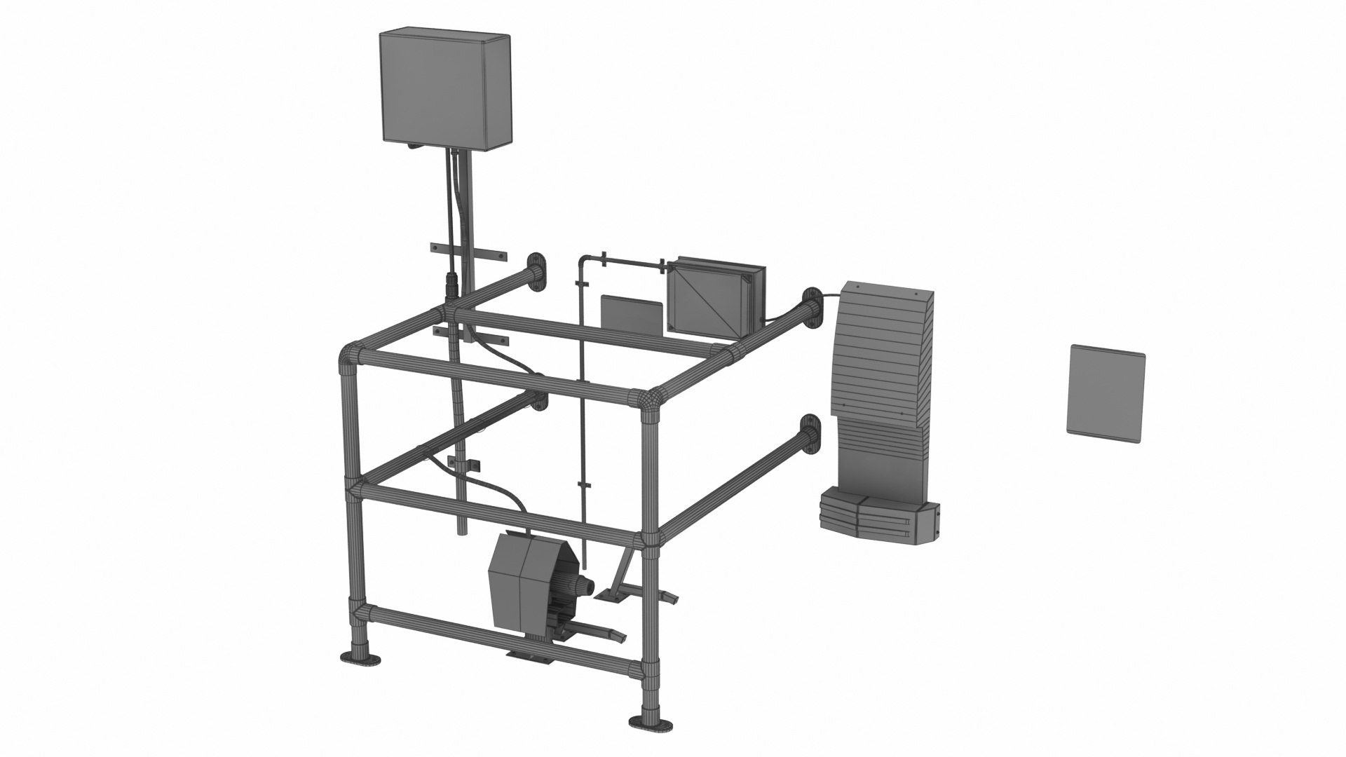 3D model Cow Farm Barn Cleaner Robot - TurboSquid 2008929