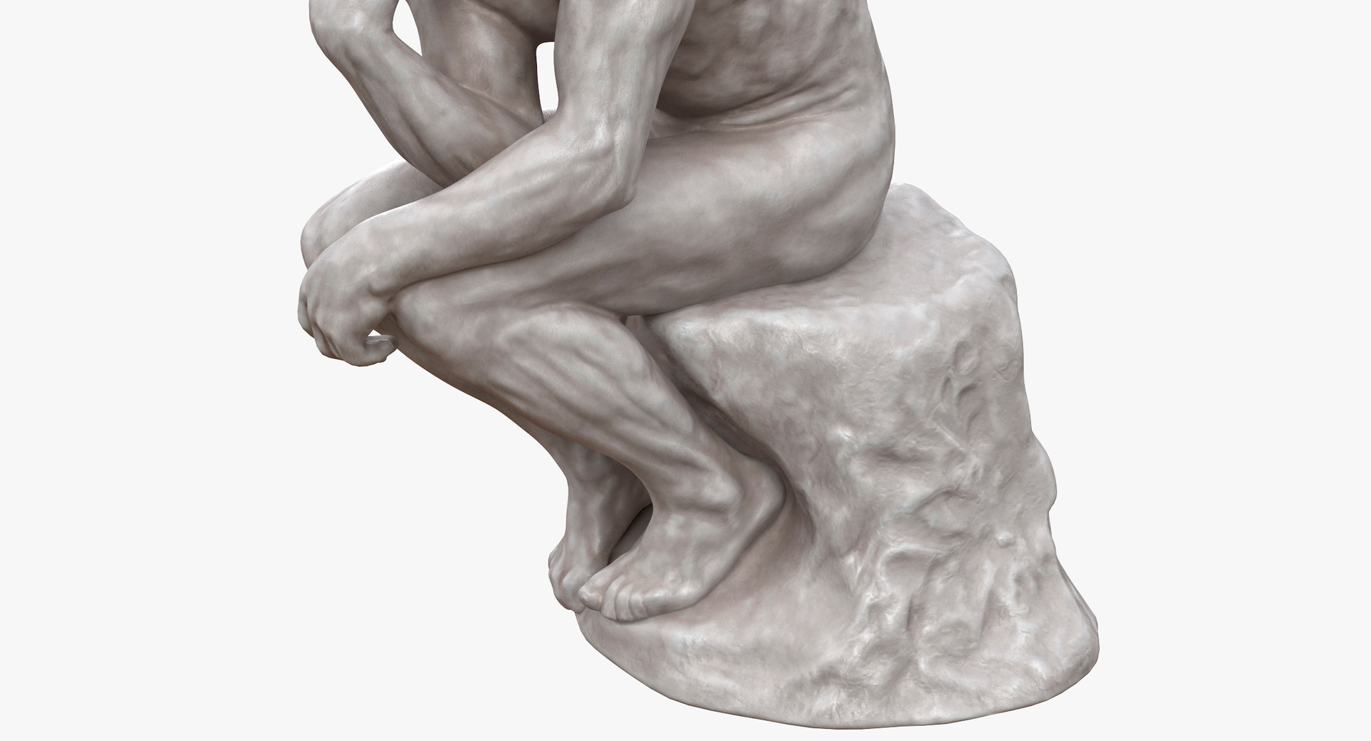 3D model The Thinker Marble Statue - TurboSquid 1853723