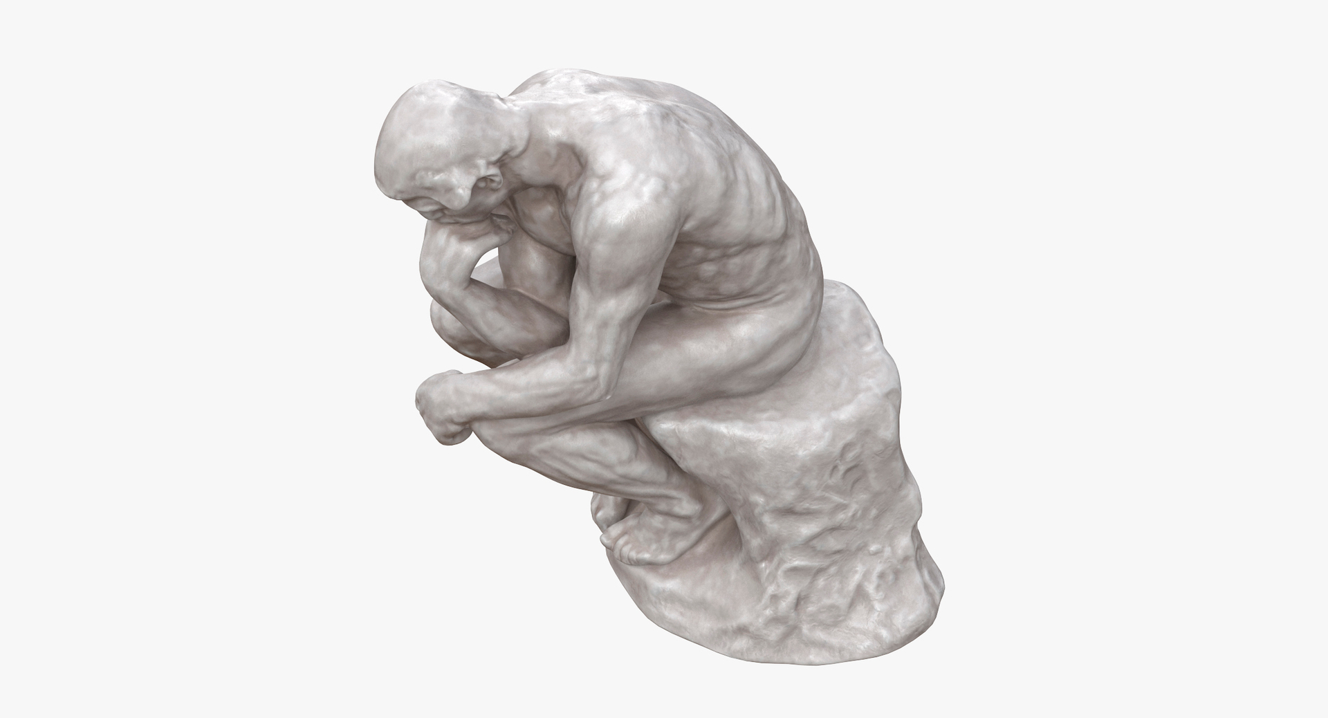 3D model The Thinker Marble Statue - TurboSquid 1853723