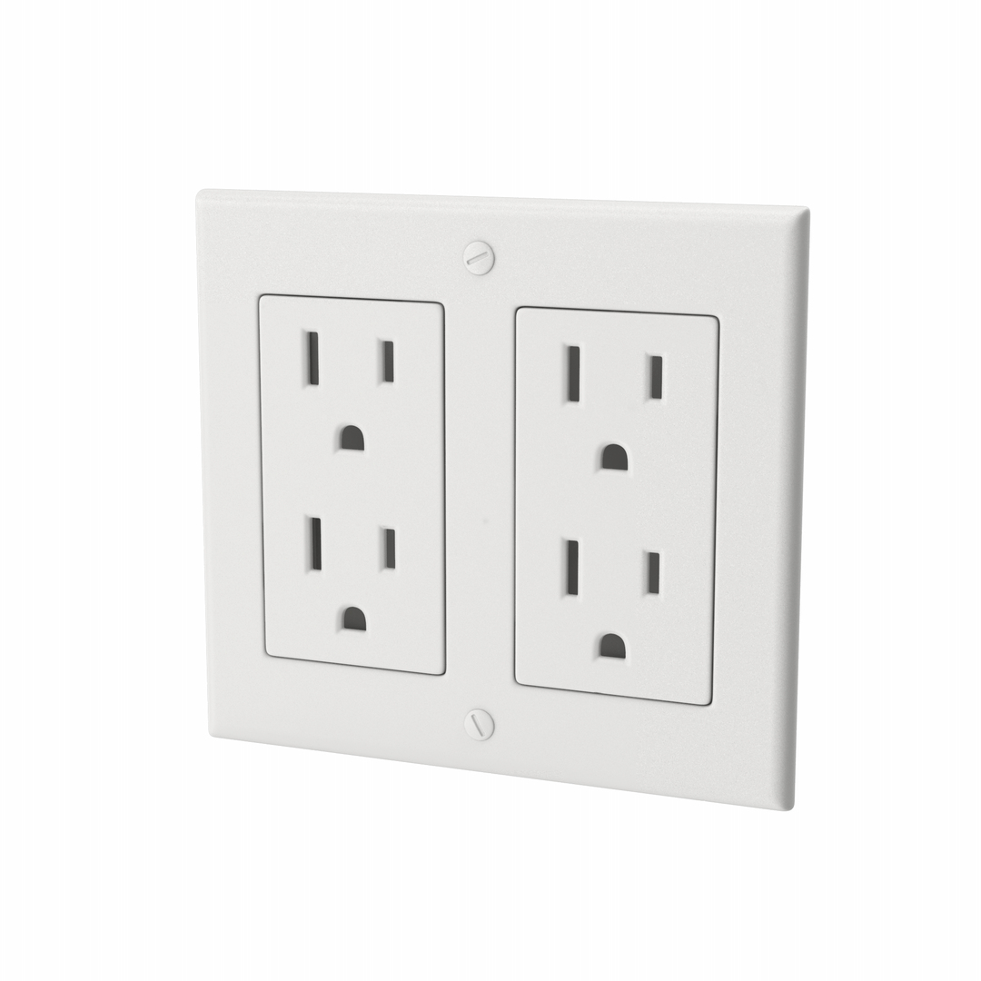 Double Socket Outlet 3D model - TurboSquid 2167148