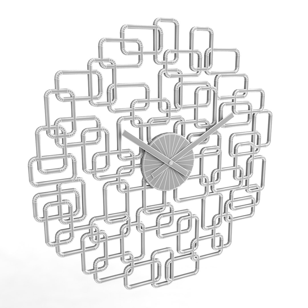 wall clock 3d model