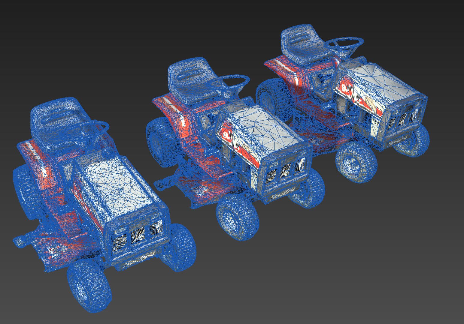 Ultra realistic garden tractor 3D model - TurboSquid 1628823