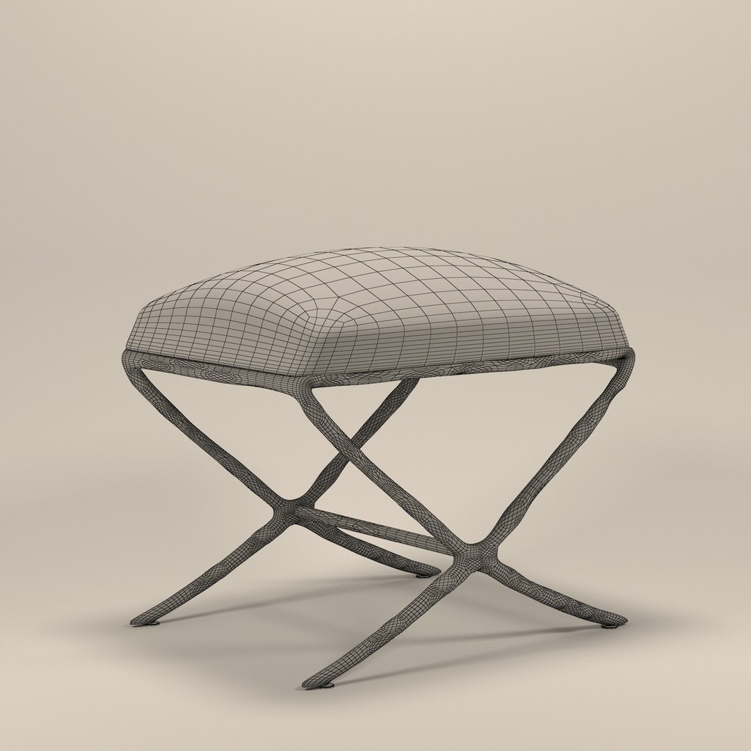 Thaddeus X-Base Stool Model - TurboSquid 1766914