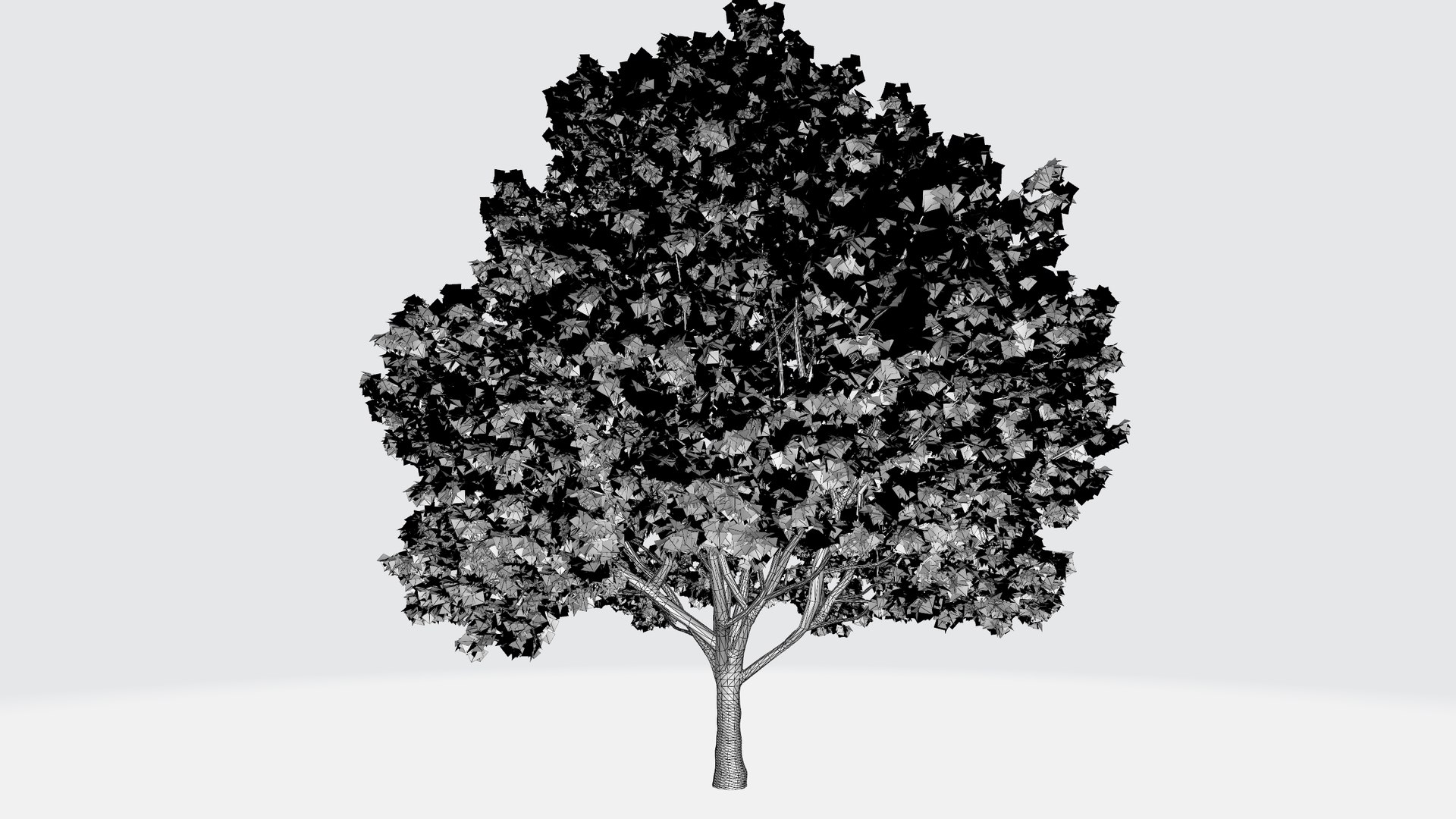 3D Medium-sized Red Tree - TurboSquid 1956156