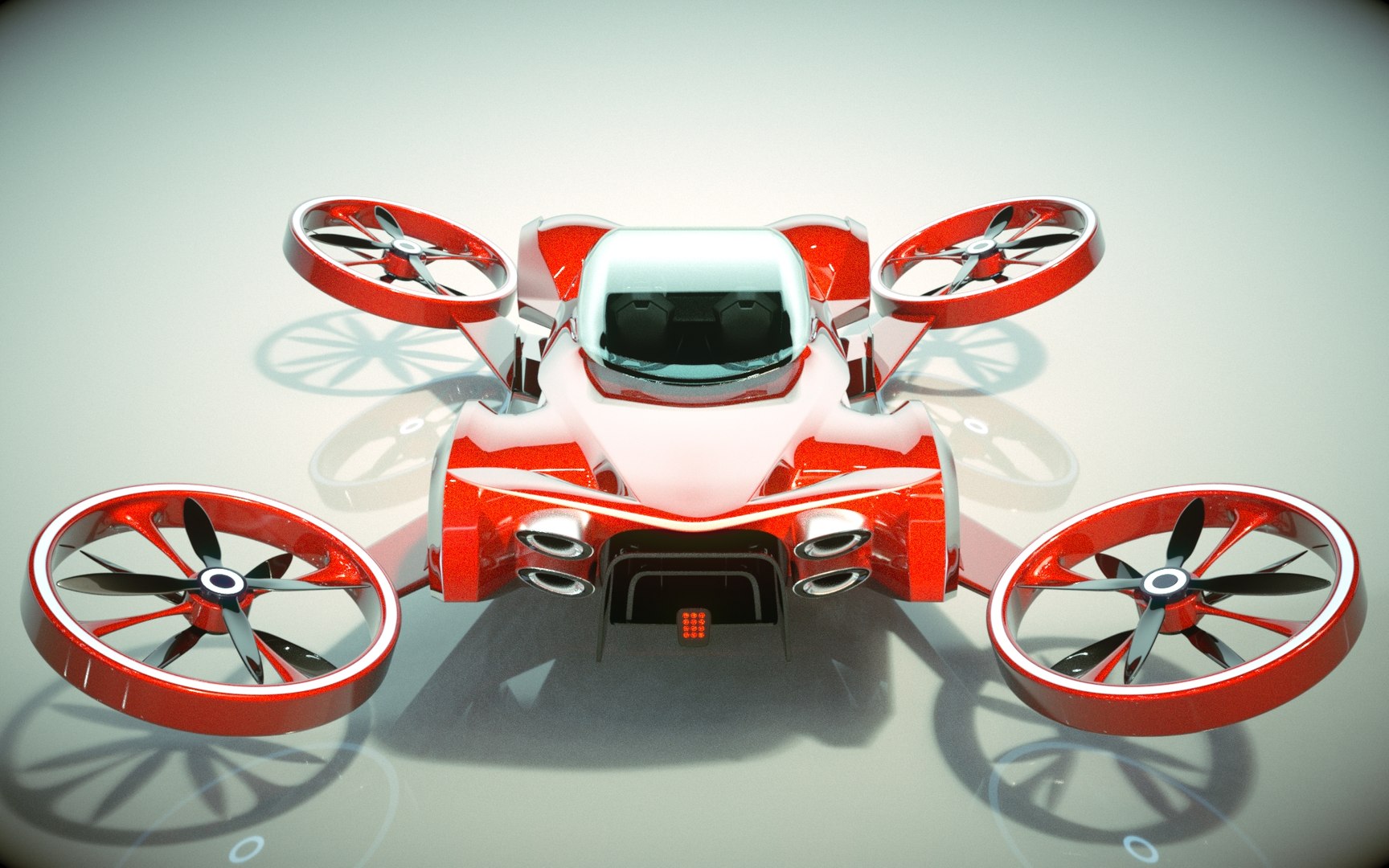 Car Copter 3D Model - TurboSquid 1557919
