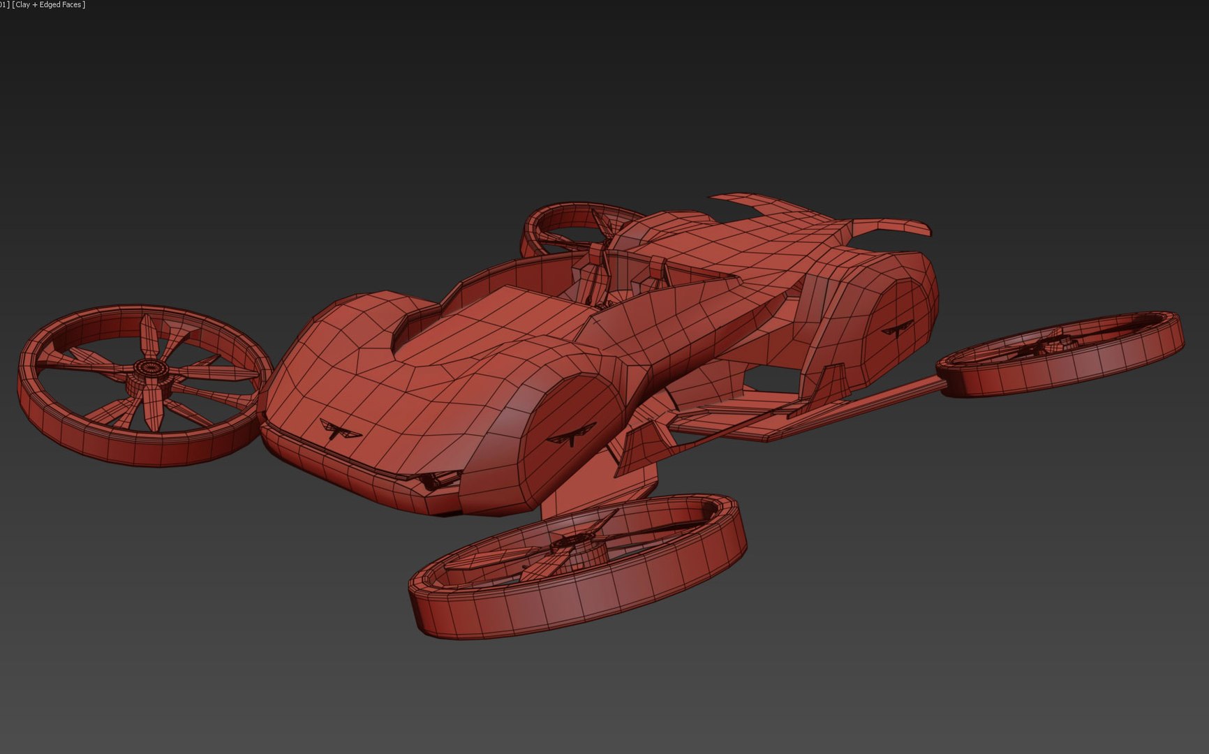 Car Copter 3D Model - TurboSquid 1557919