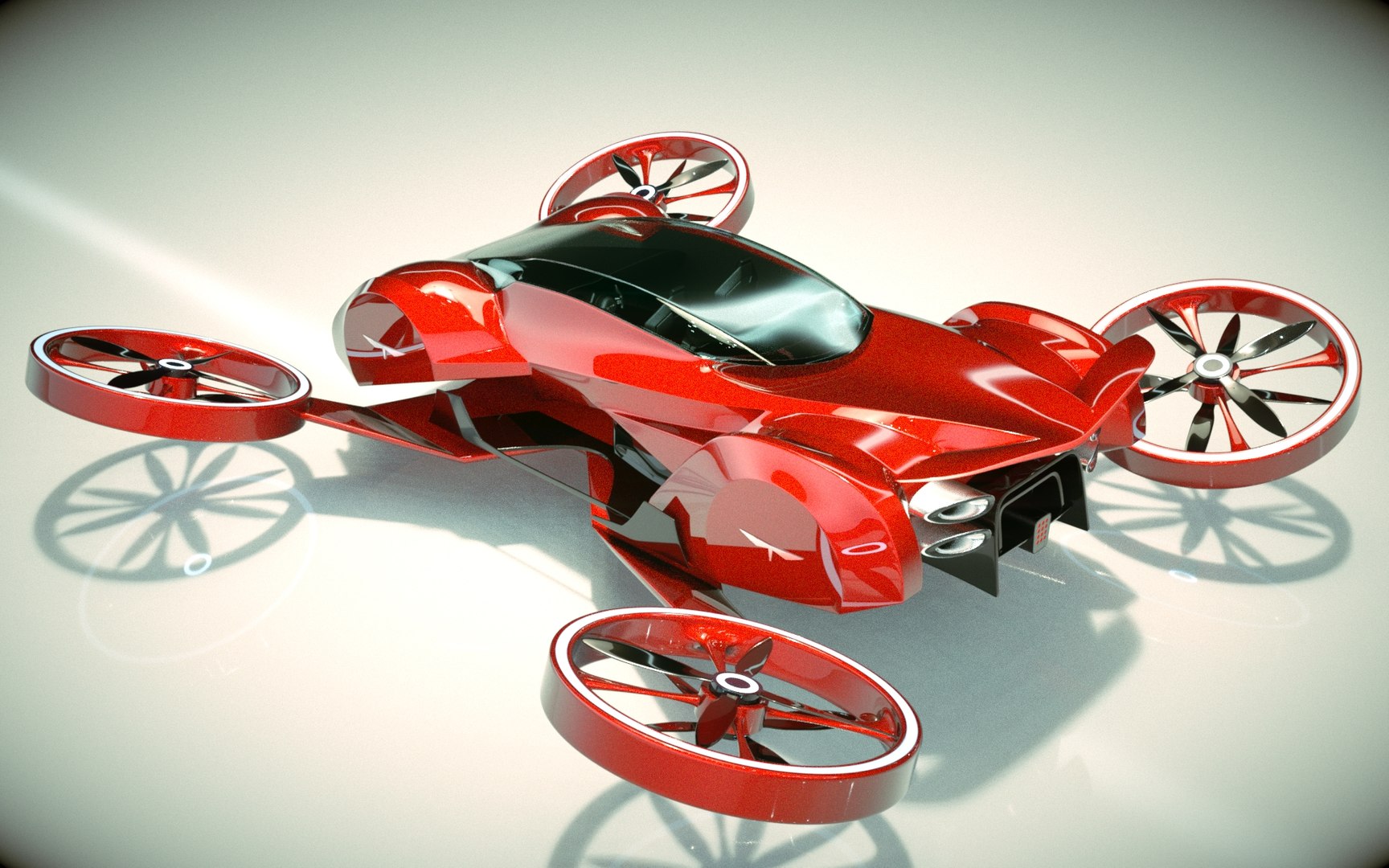 Car Copter 3D Model - TurboSquid 1557919