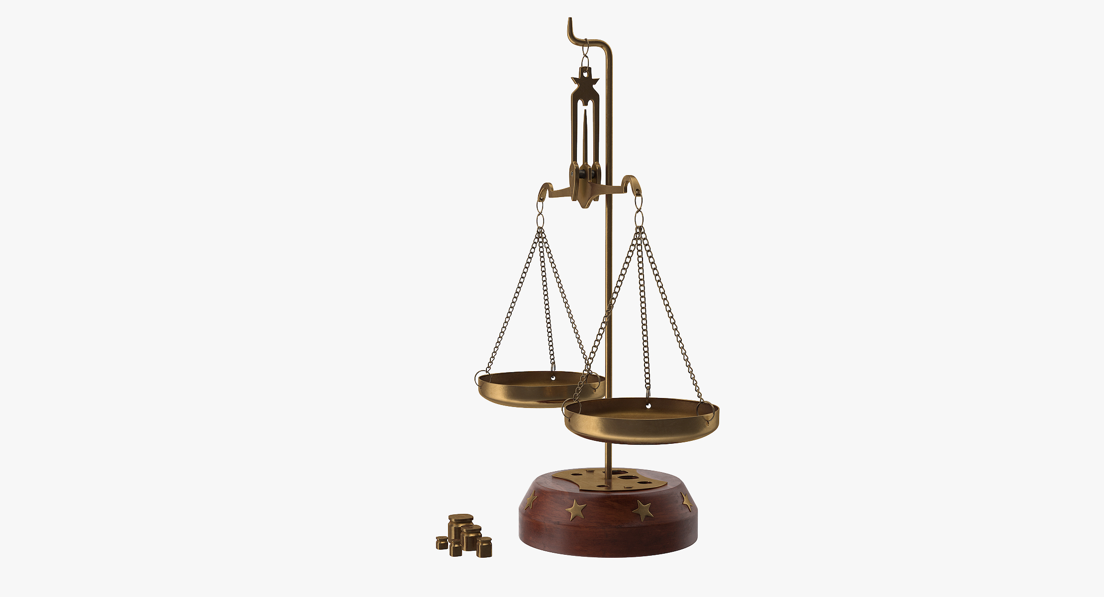 Balance scales weights 3D model - TurboSquid 1532985