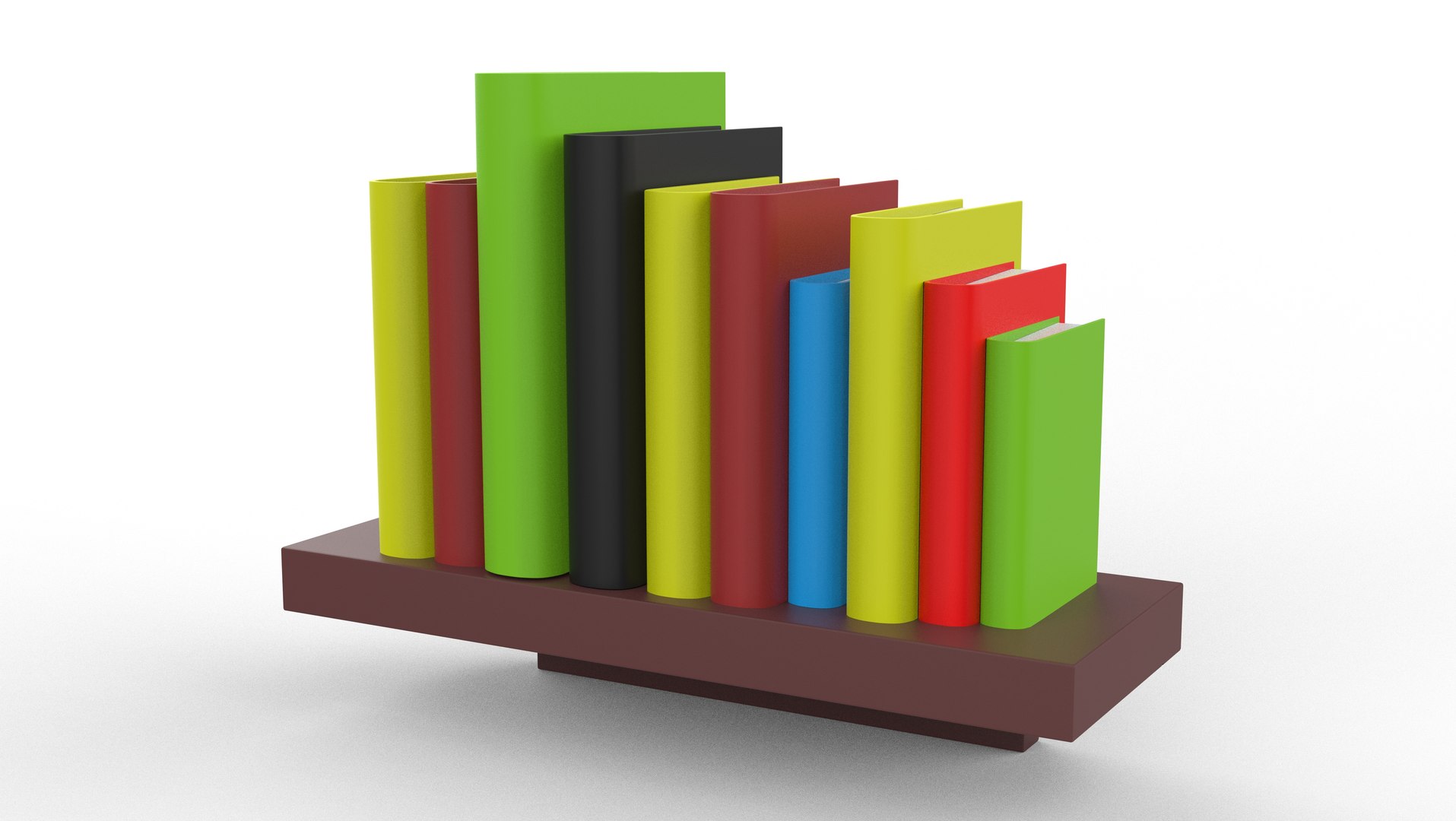 3D Model Bookshelf 3D Model - TurboSquid 2378065