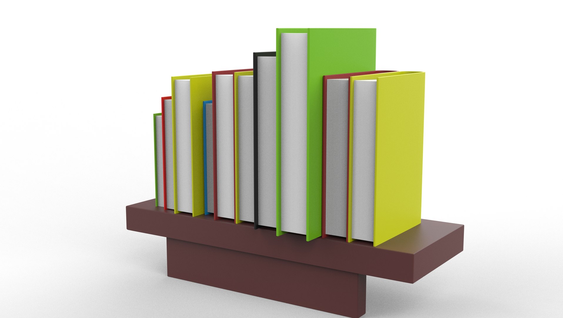 3D Model Bookshelf 3D Model - TurboSquid 2378065