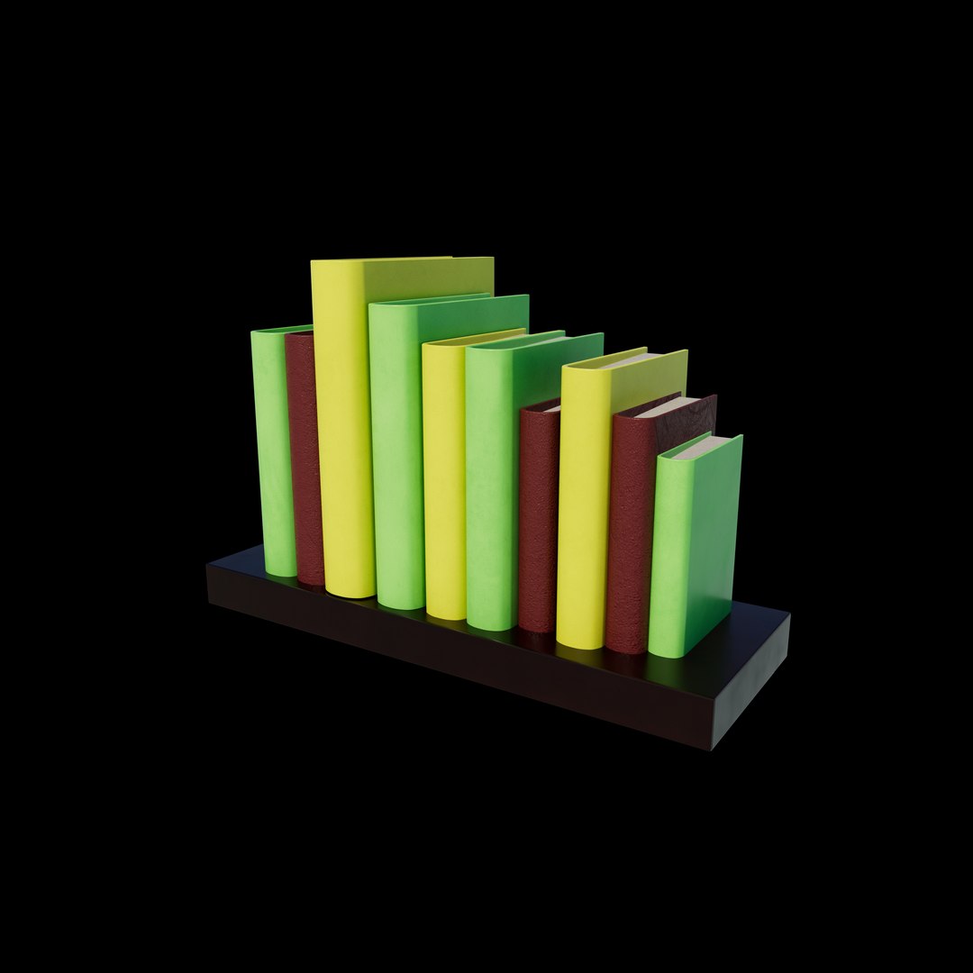3D Model Bookshelf 3D Model - TurboSquid 2378065