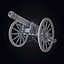 field cannon 3d model