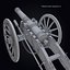 field cannon 3d model