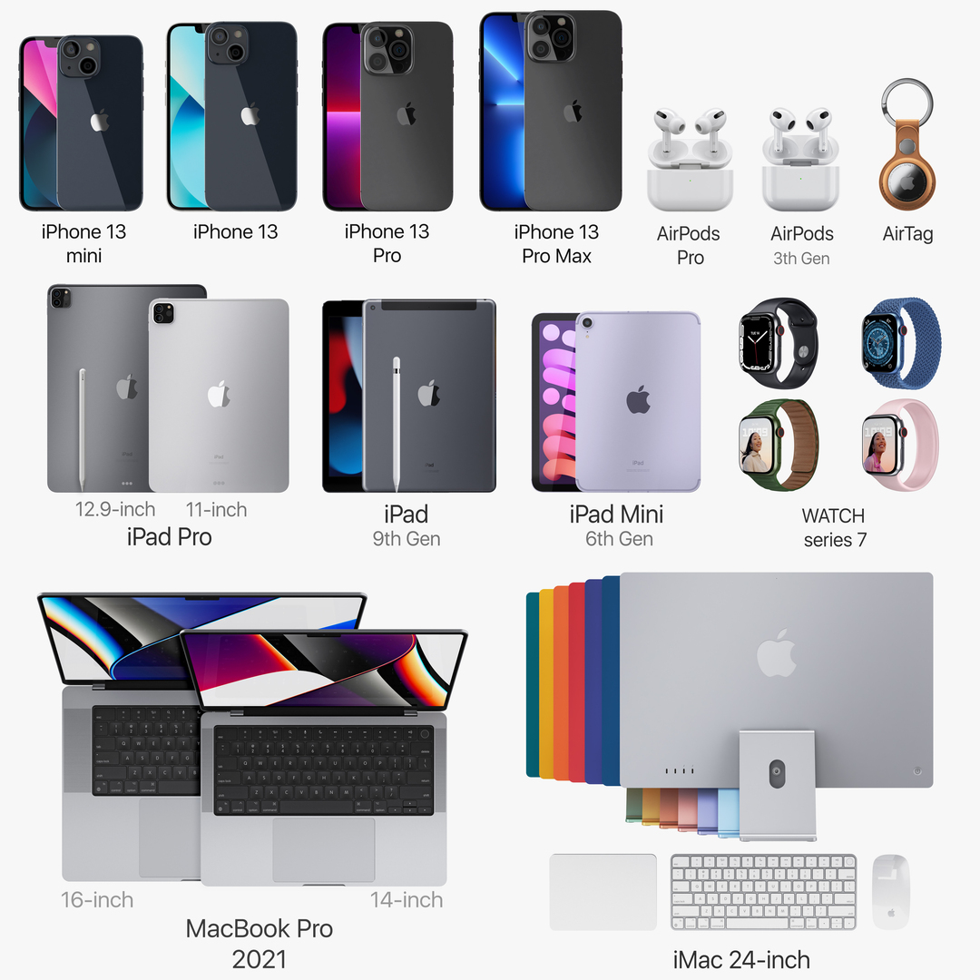 3D model Apple Electronics Collection 2022 - TurboSquid 1824085