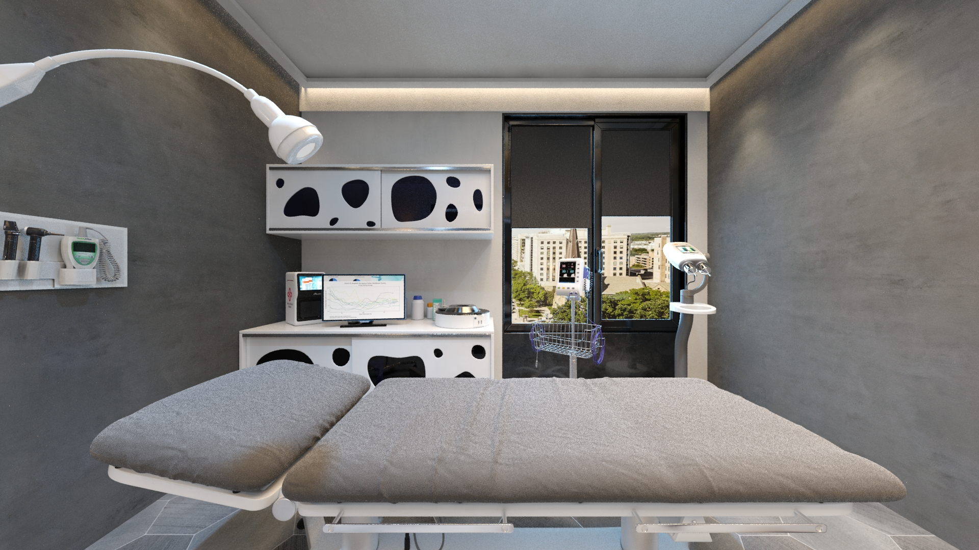Exam Room Gray 3D Model - TurboSquid 2119645