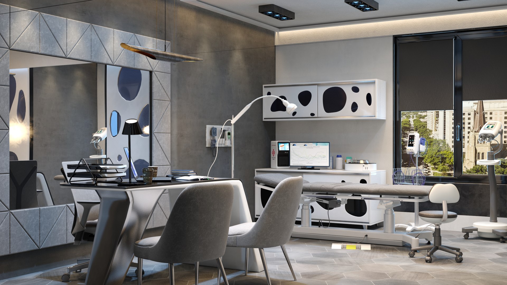 Exam Room Gray 3D Model - TurboSquid 2119645