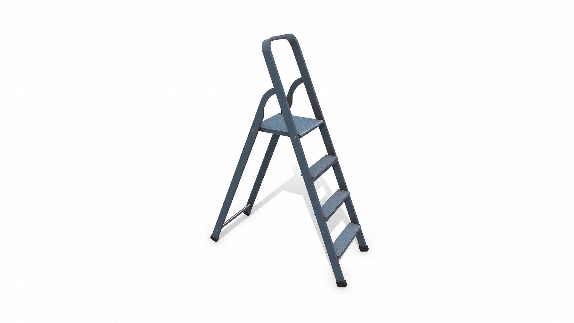 3D Model Old Metal Setp Ladder Low-poly PBR - TurboSquid 2371403