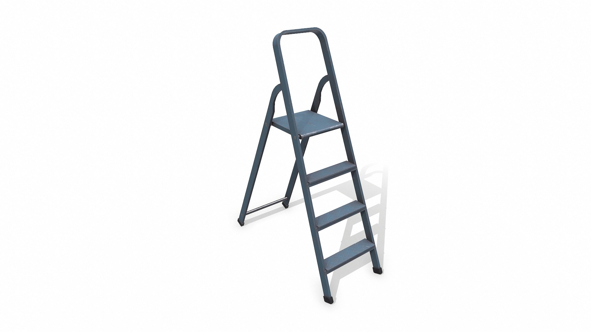 3D Model Old Metal Setp Ladder Low-poly PBR - TurboSquid 2371403