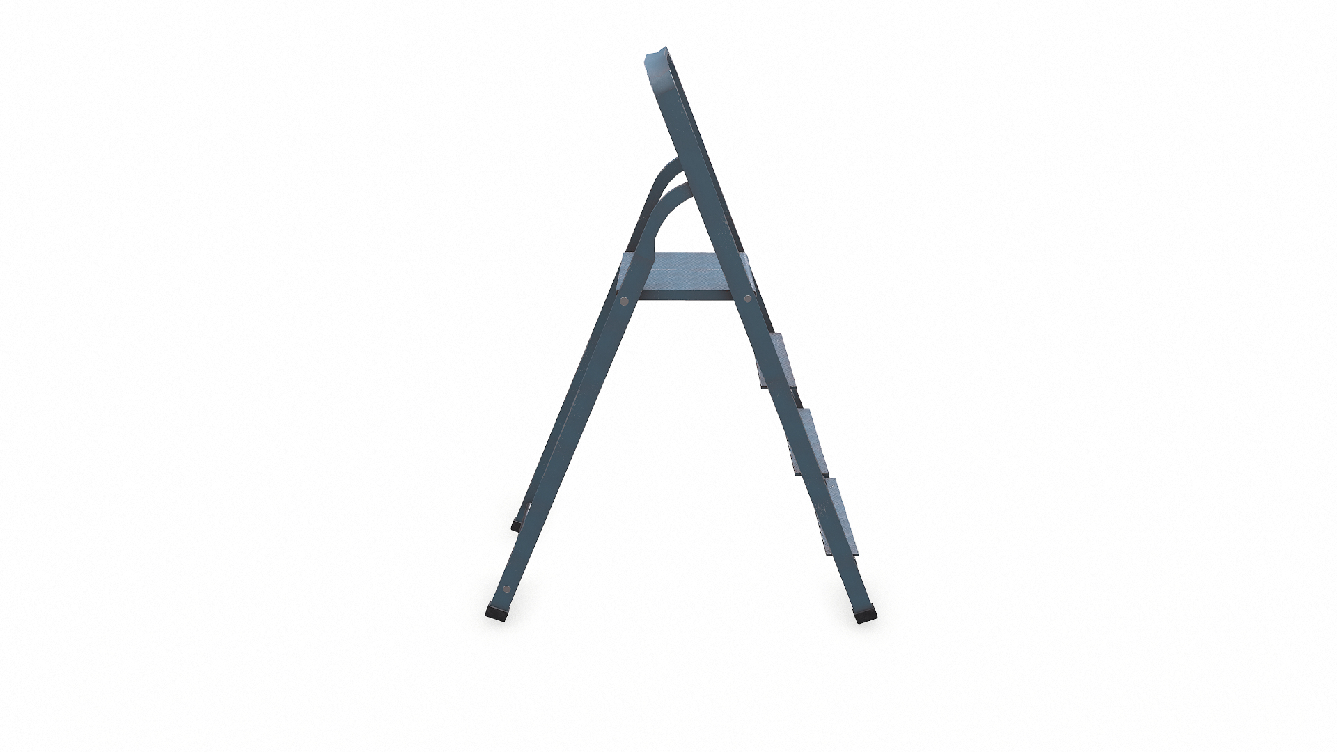 3D Model Old Metal Setp Ladder Low-poly PBR - TurboSquid 2371403