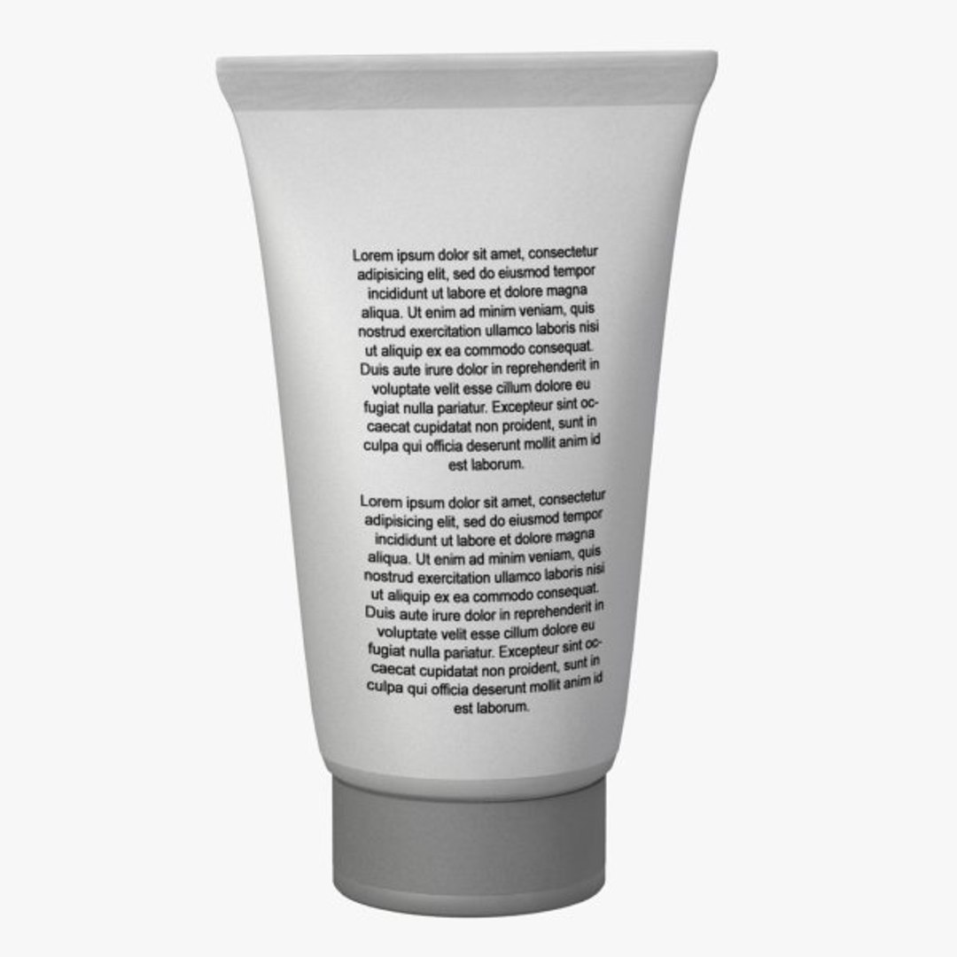 3d Cosmetic Tube Model