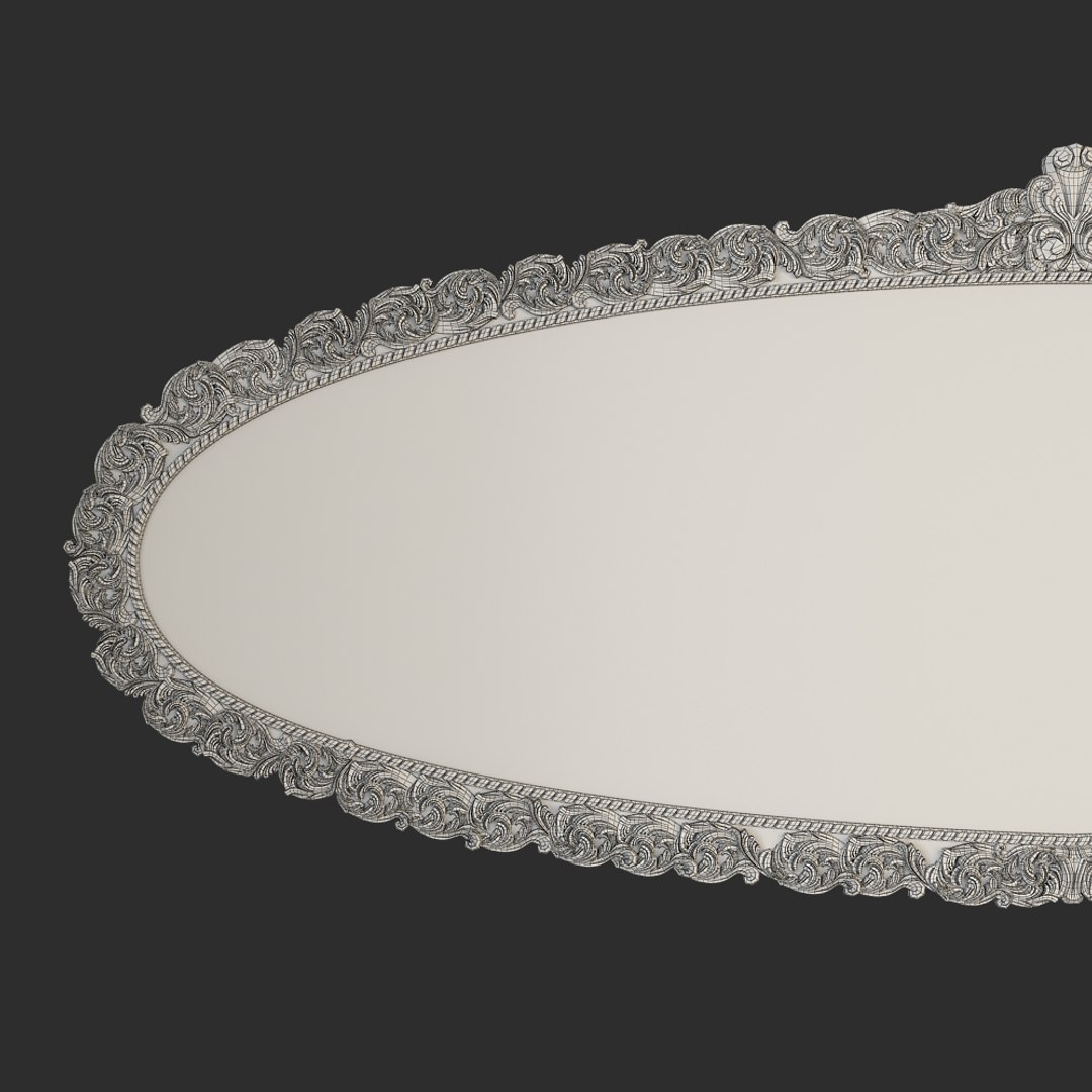 Mirror Oval 3D Model - TurboSquid 1451982