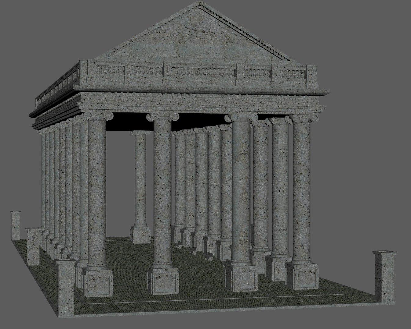 3D Temple Greek Classic - TurboSquid 1209102