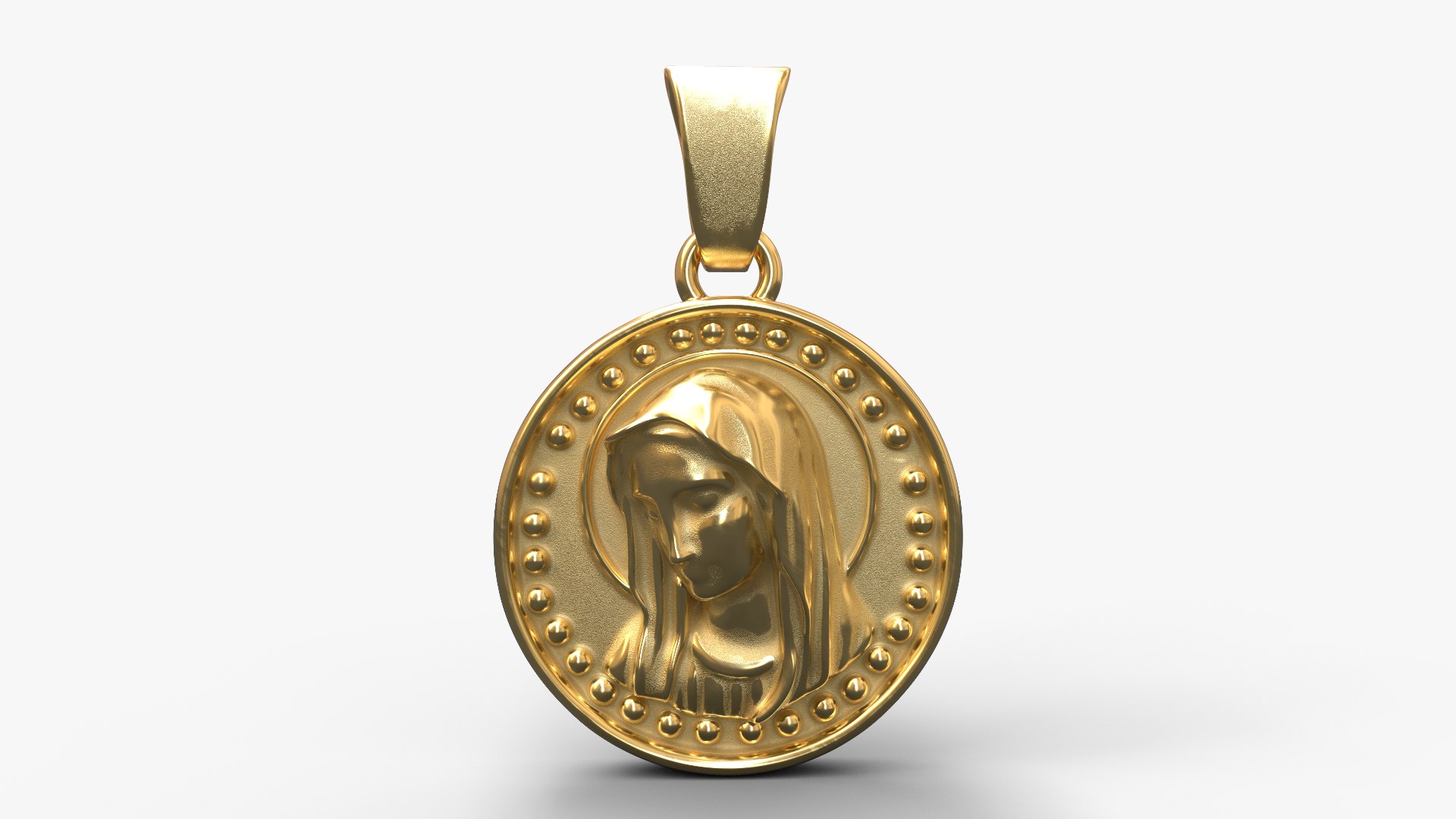 3D Virgin Mary Pendant 3D Print Model - TurboSquid 2390240
