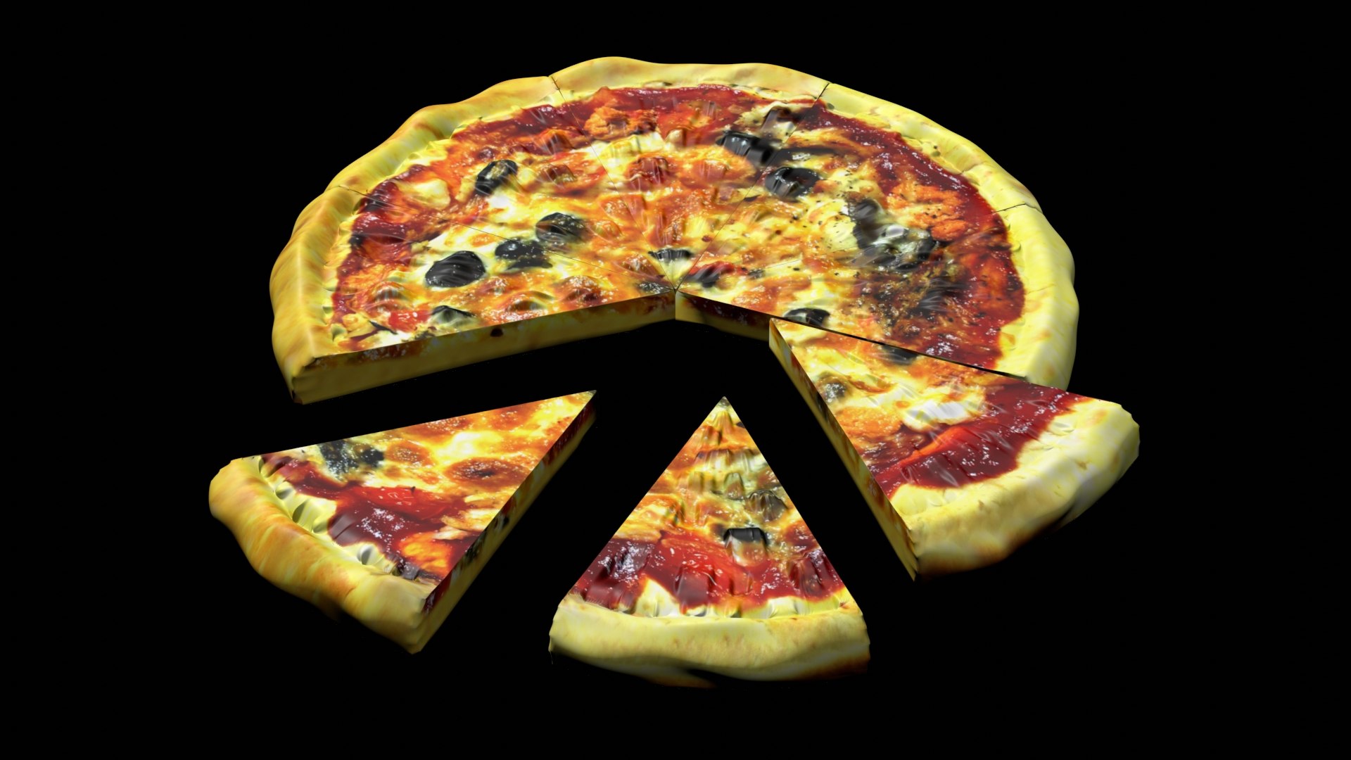 PIZZA 3DCG 3D Model - TurboSquid 2011834