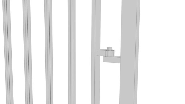 modelo 3d Construcción de puerta de hierro forjado - TurboSquid 1523952