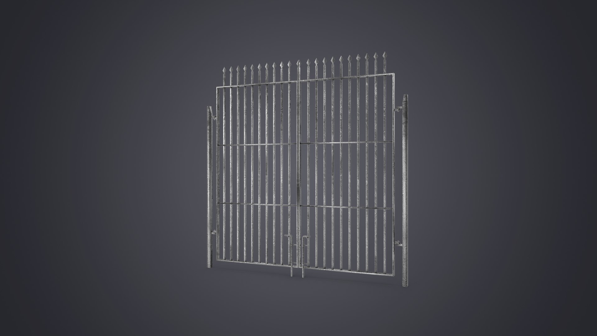 3D Wrought Iron Gate Building - TurboSquid 1523952