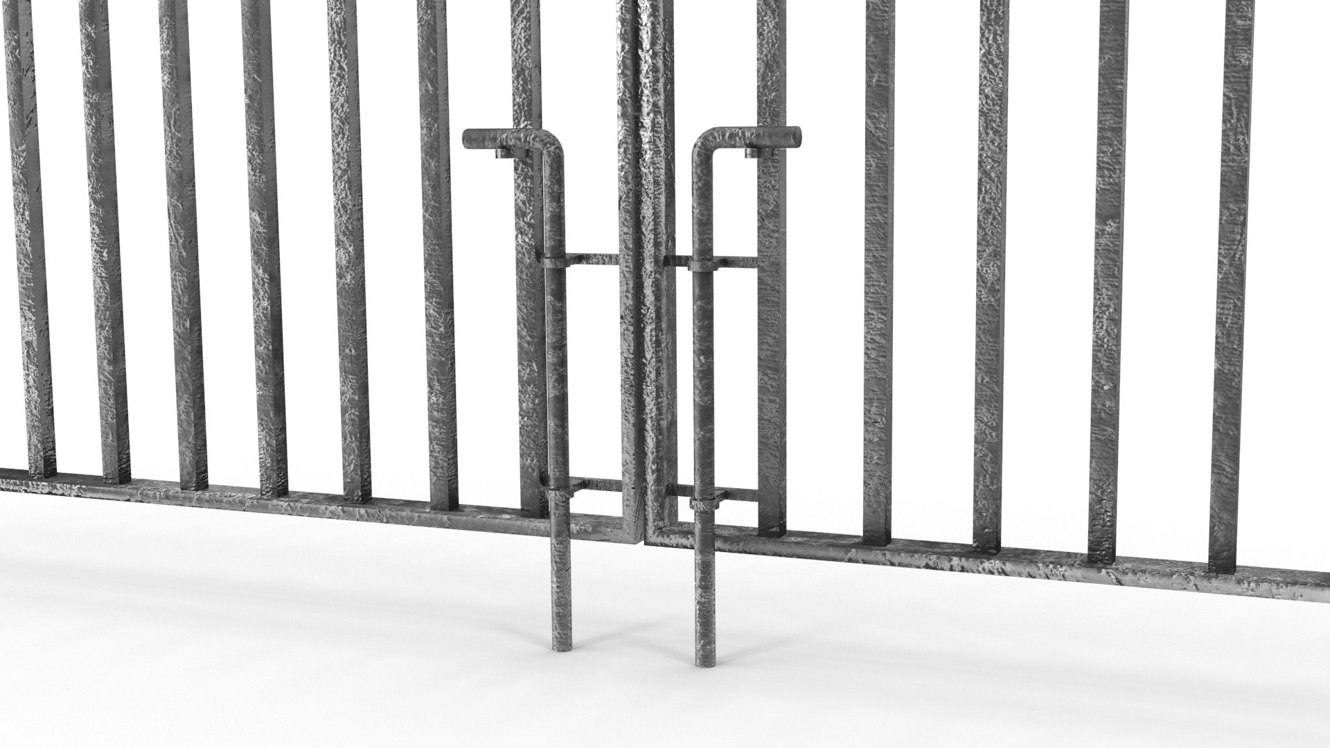3D Wrought Iron Gate Building - TurboSquid 1523952