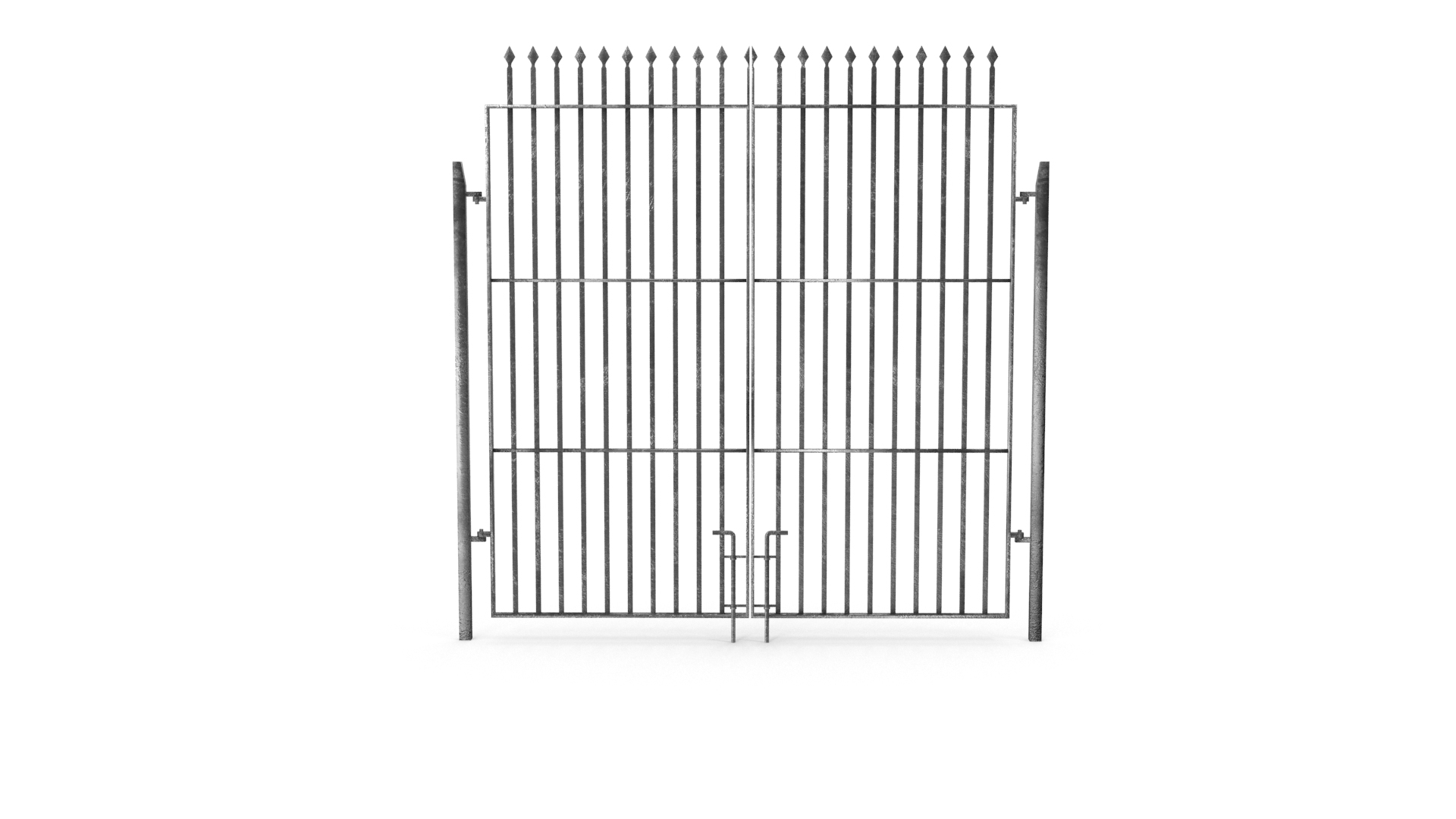3D Wrought Iron Gate Building - TurboSquid 1523952