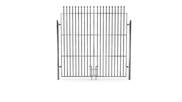 modelo 3d Construcción de puerta de hierro forjado - TurboSquid 1523952