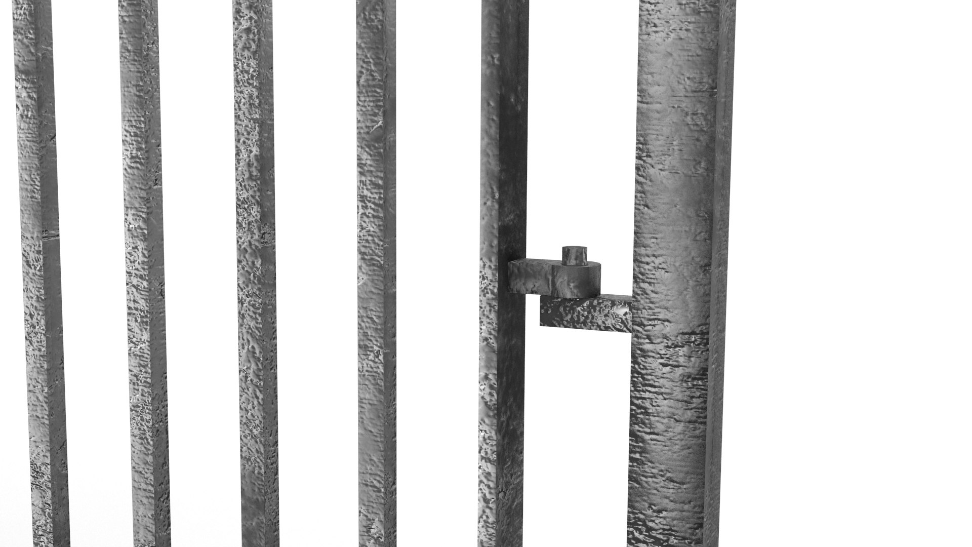 3D Wrought Iron Gate Building - TurboSquid 1523952