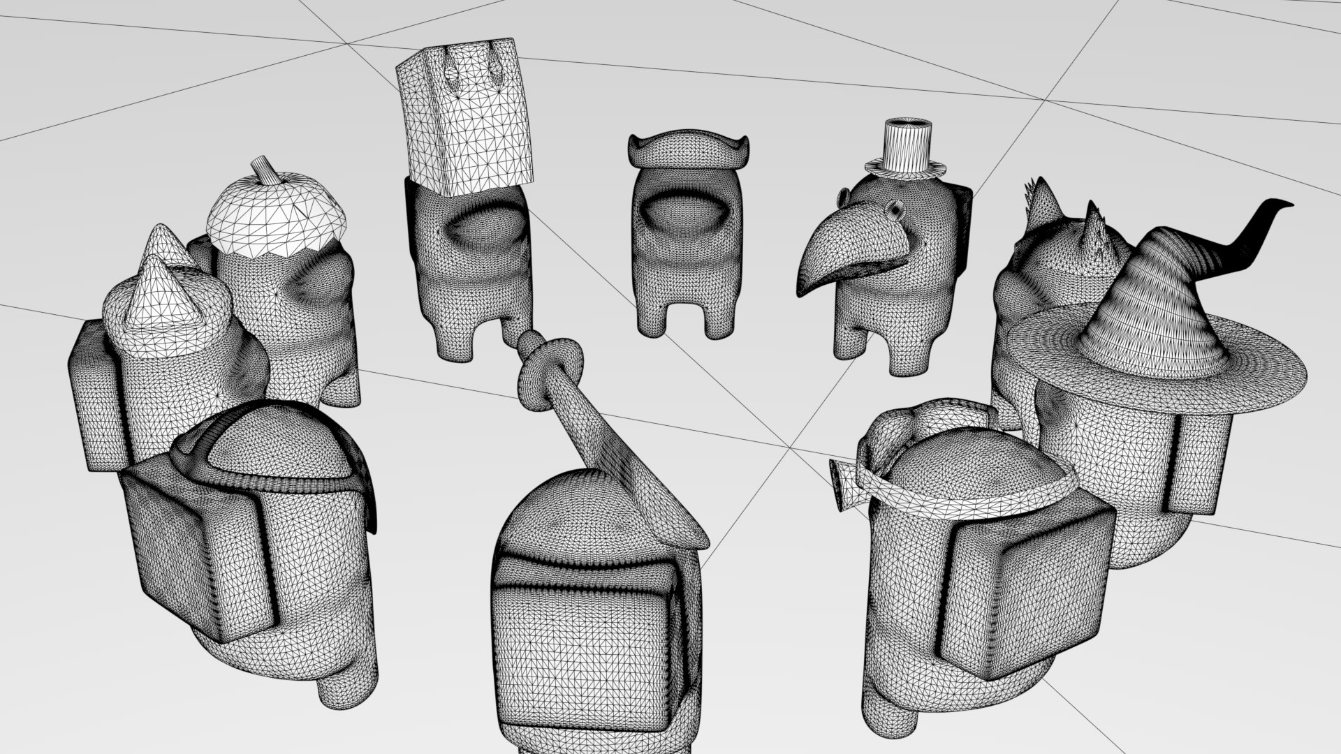 Characters Hats Pack Model - TurboSquid 1645855